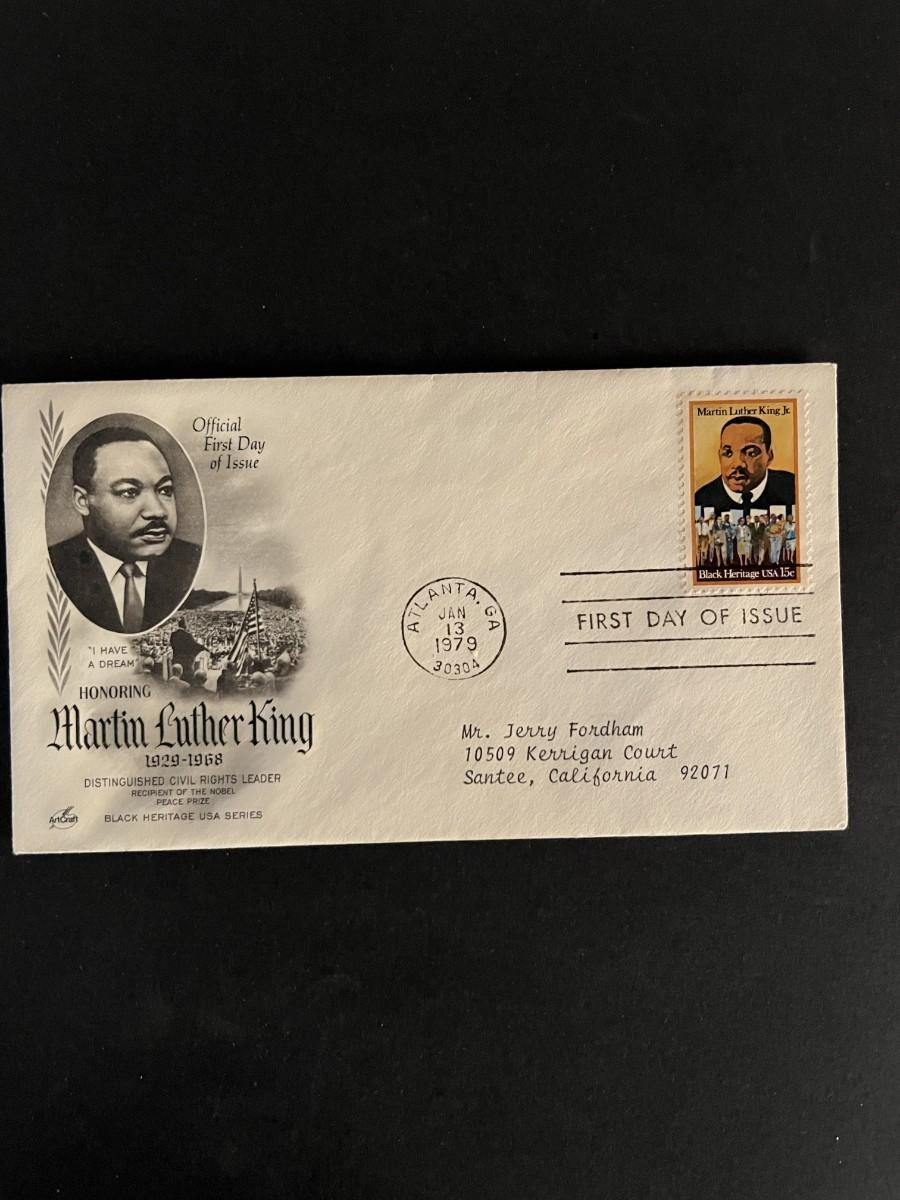Martin Luther King commemorative First Day Cover | EstateSales.org