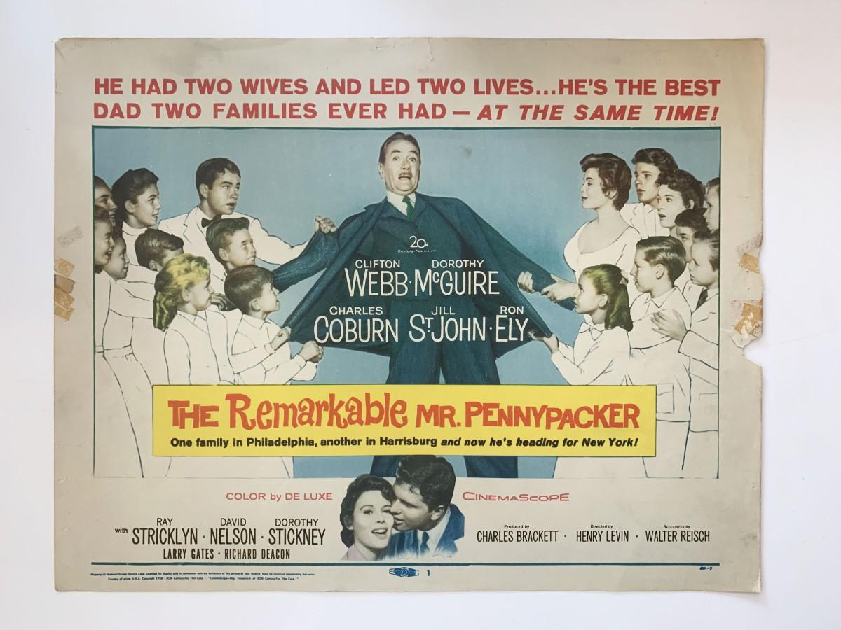 The Remarkable Mr. Pennypacker original 1959 vintage lobby card ...