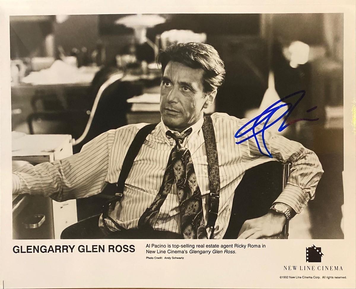 Glengarry Glen Ross Al Pacino signed movie photo. GFA Authenticated ...