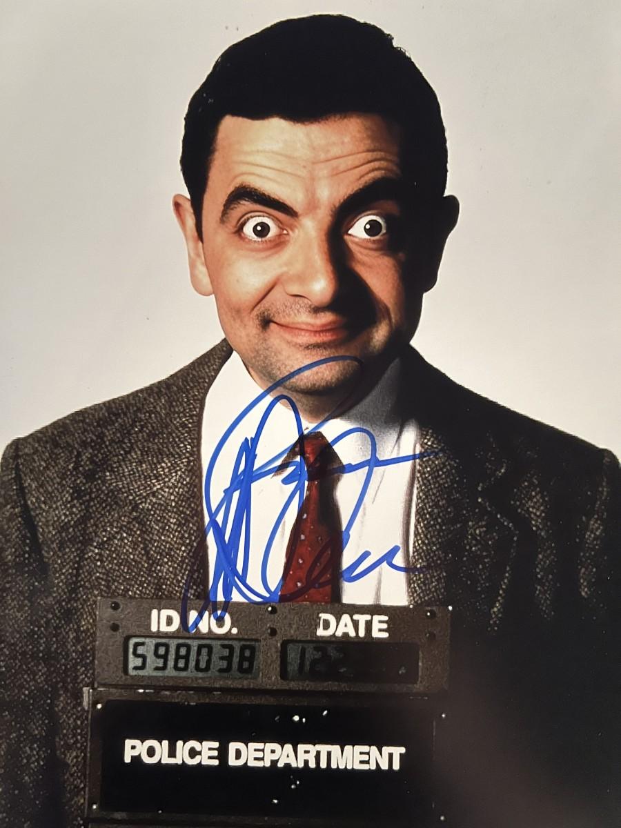 Mr. Bean Rowan Atkinson signed photo | EstateSales.org