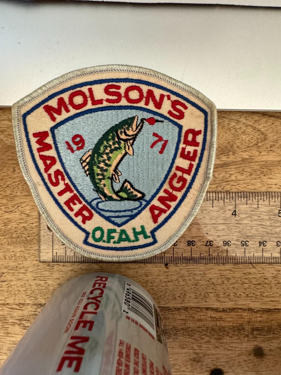 1971 Molsons Master Angler patch | EstateSales.org