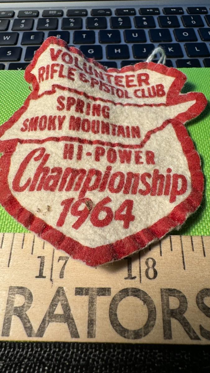 Pistol Club Spring Mountain championship 1964 patch | EstateSales.org