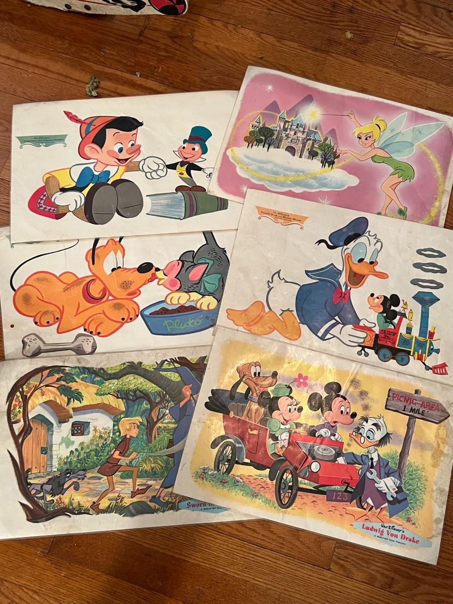 Laminated Disney Kids' Table Mats | EstateSales.org