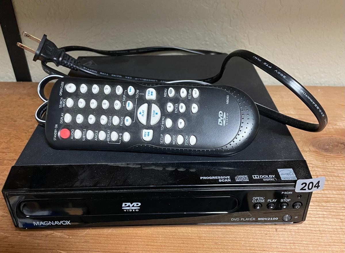 Magnavox dvd player/remote | EstateSales.org
