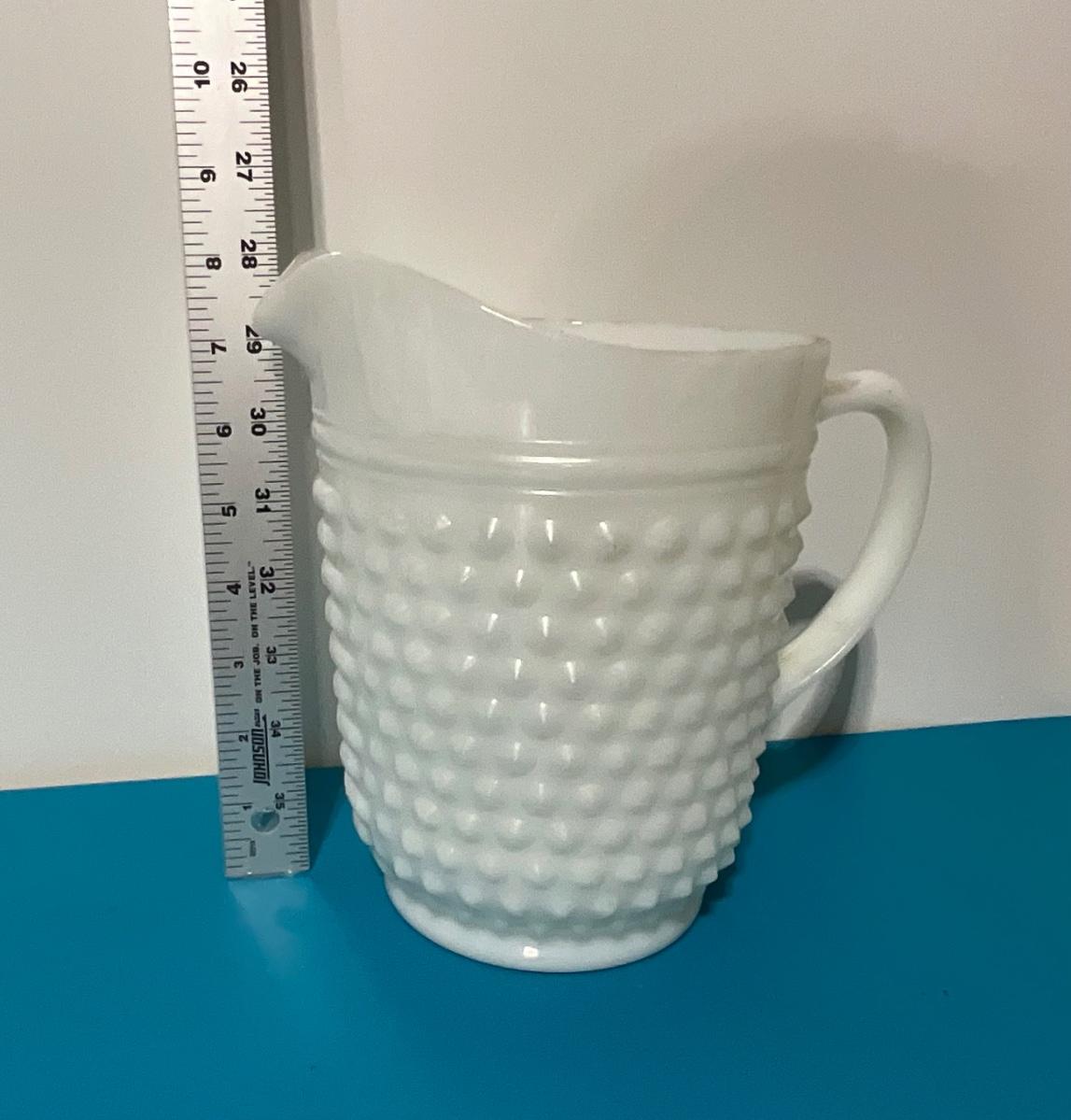 Milk glass Pitcher | EstateSales.org