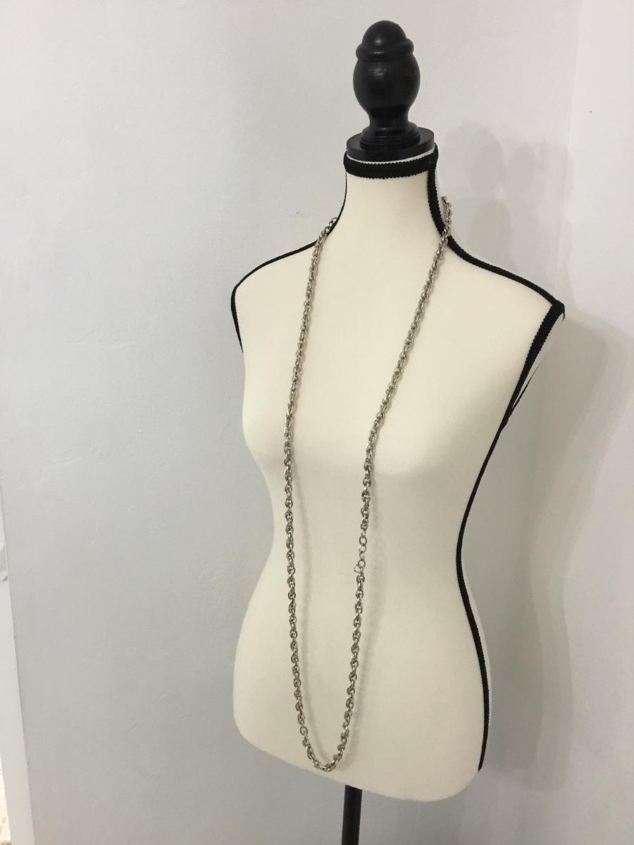 Lightweight, silvery toned, chain, link, fashion, necklace ...
