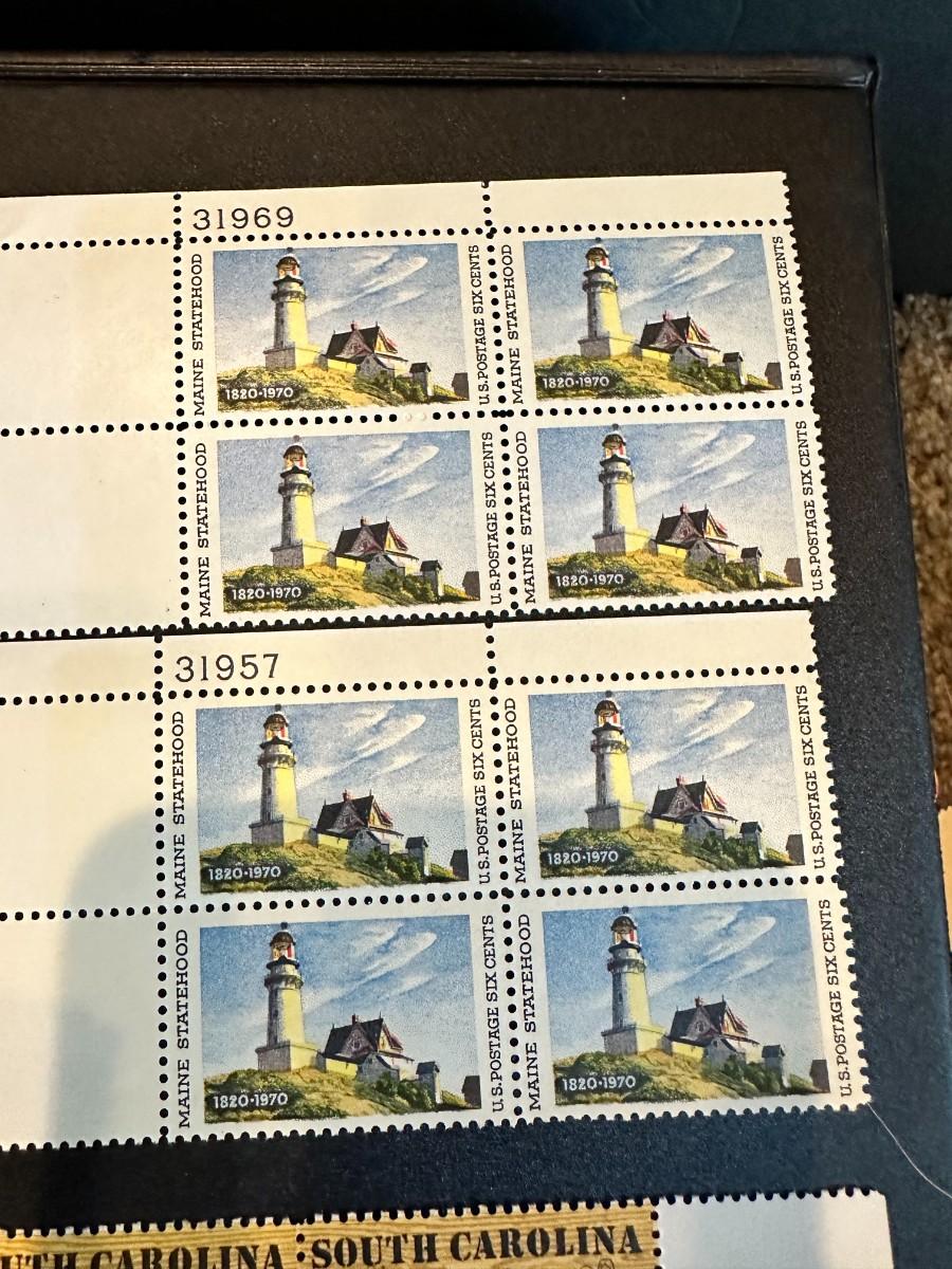 (8 count unused) Unused Maine Statehood 6-cent Postage Stamps // Maine ...