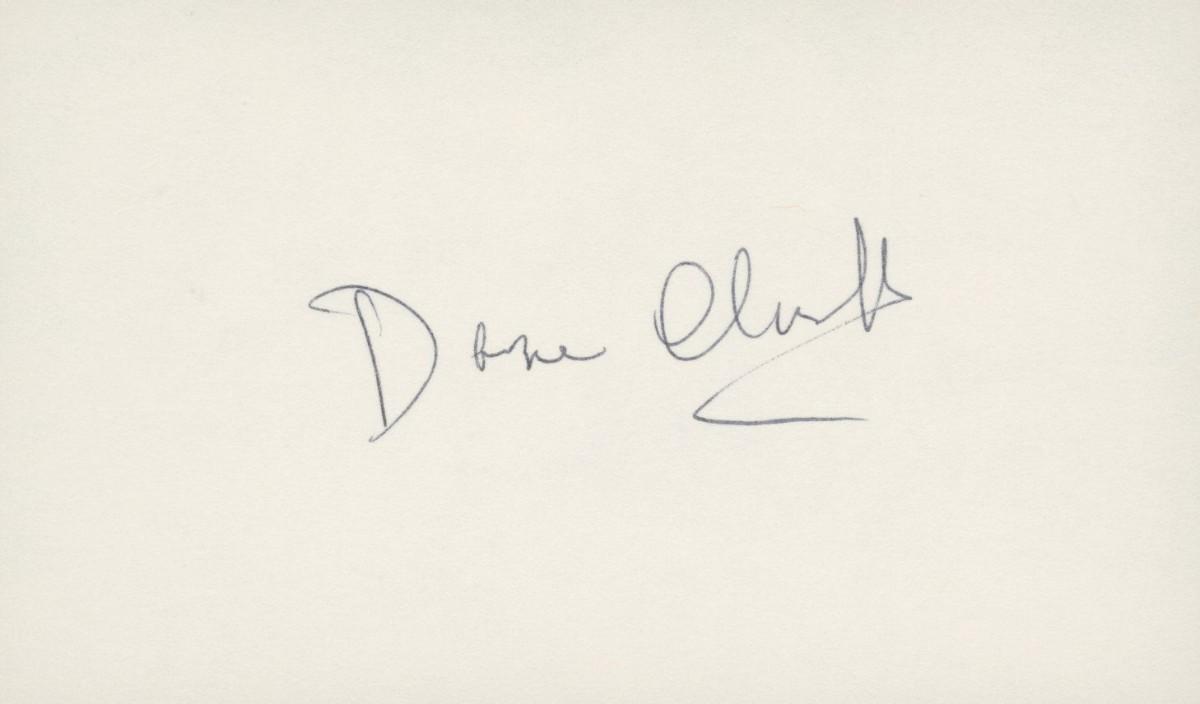 Dane Clark "Comedian"signature cut | EstateSales.org