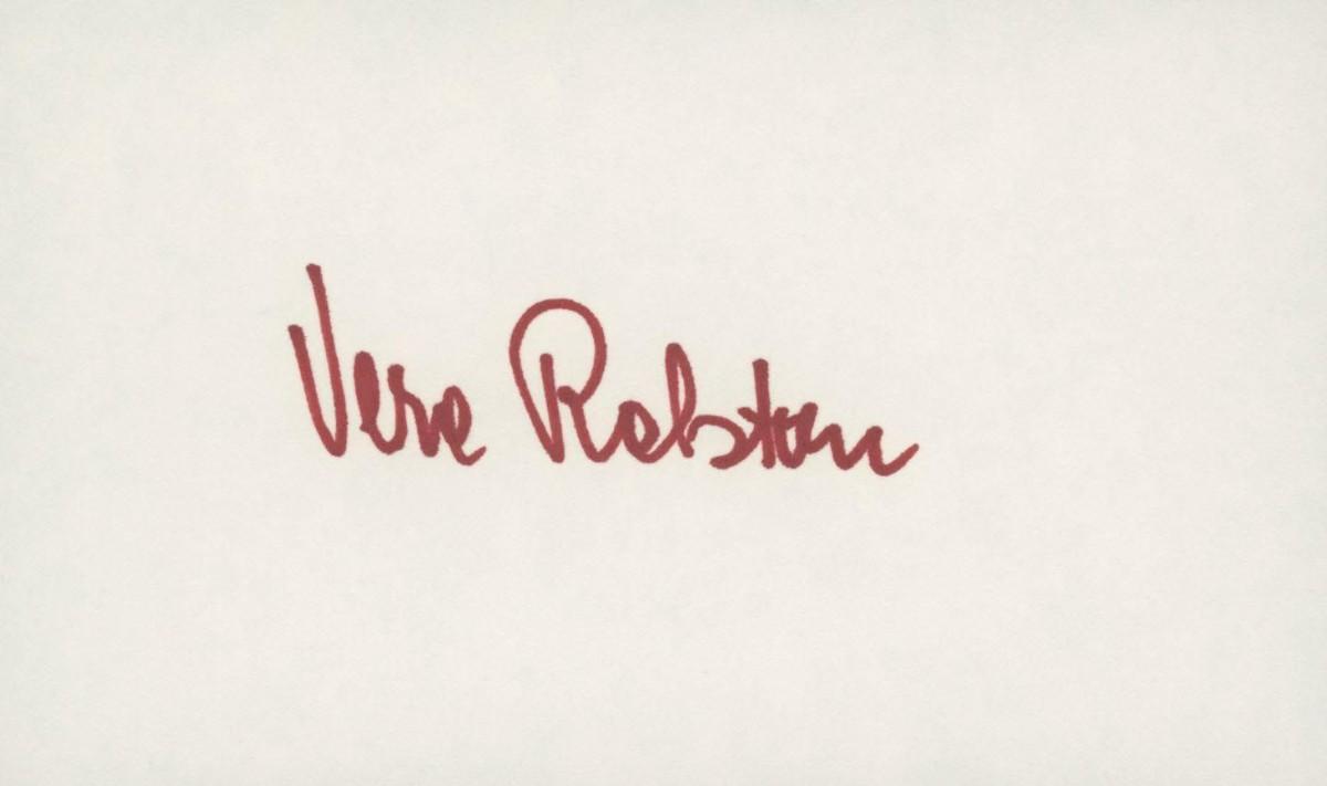Vera Ralston signature cut | EstateSales.org