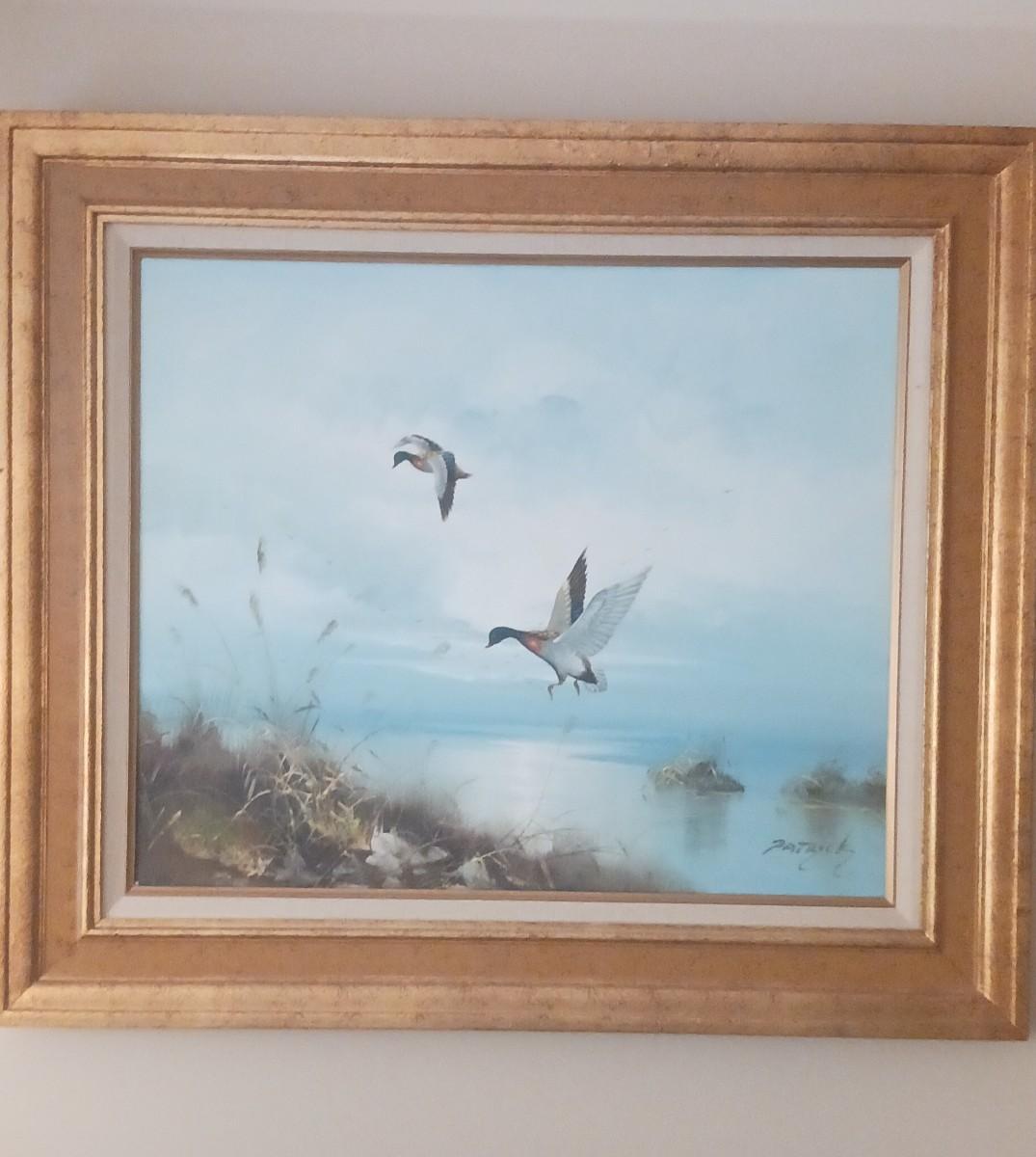 Duck Oil Painting Signed: Patrick | EstateSales.org