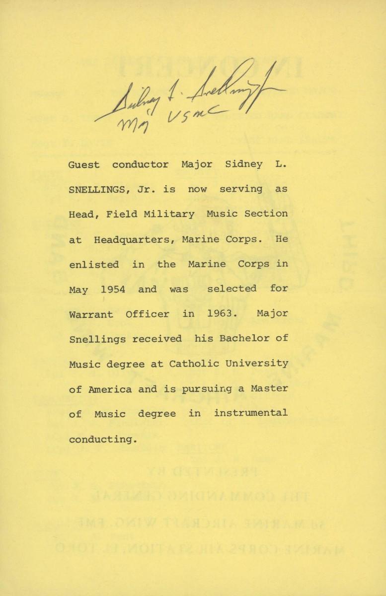 USMC signed program | EstateSales.org