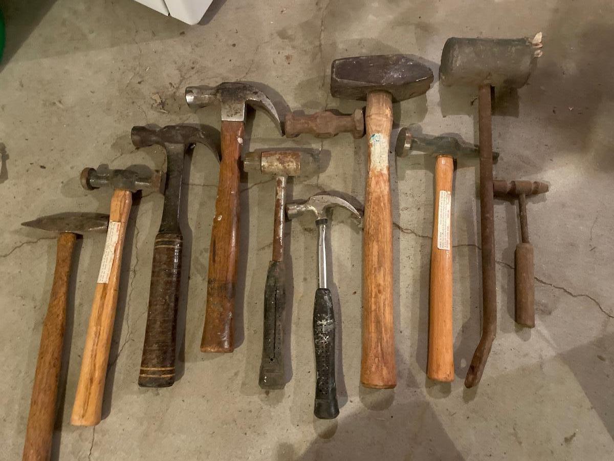 Assorted hammers | EstateSales.org