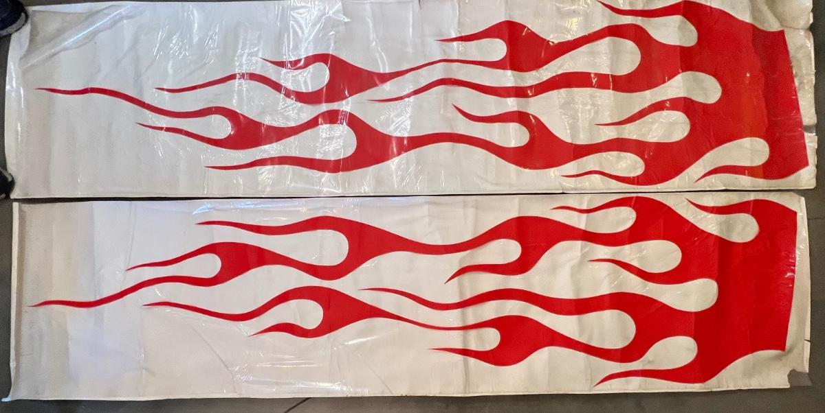 Vintage Flame Decals | EstateSales.org