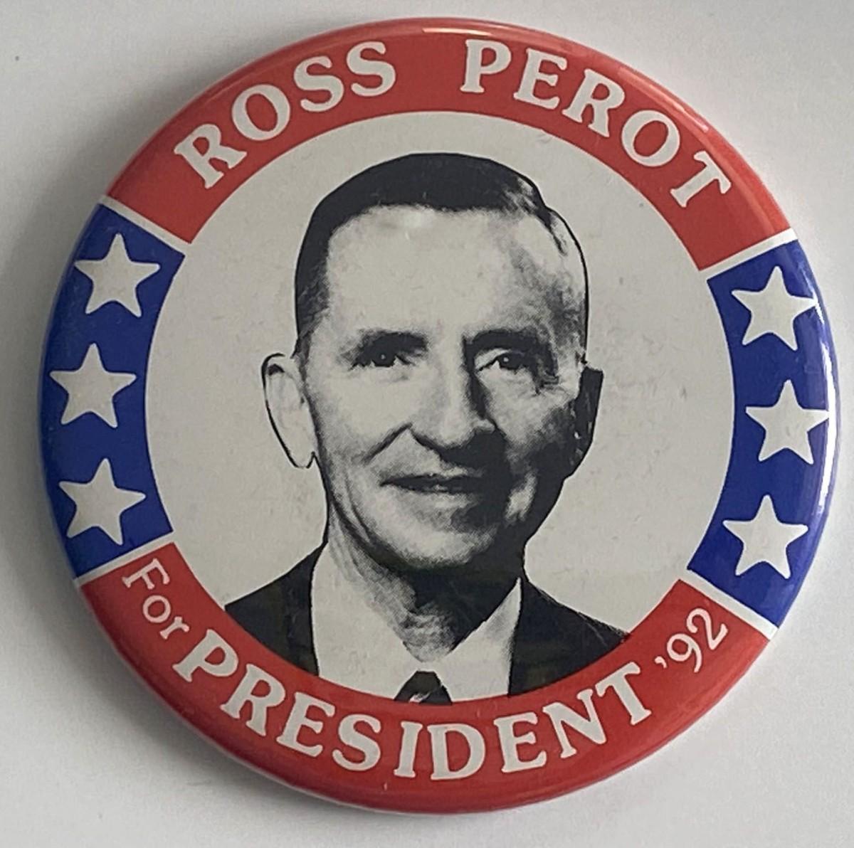 Ross Perot for President 1992 pin | EstateSales.org