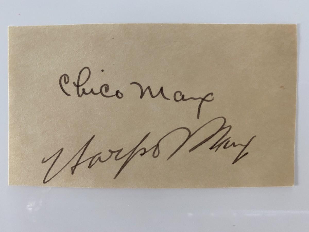The Marx Brothers signature sheet. GFA Authenticated | EstateSales.org