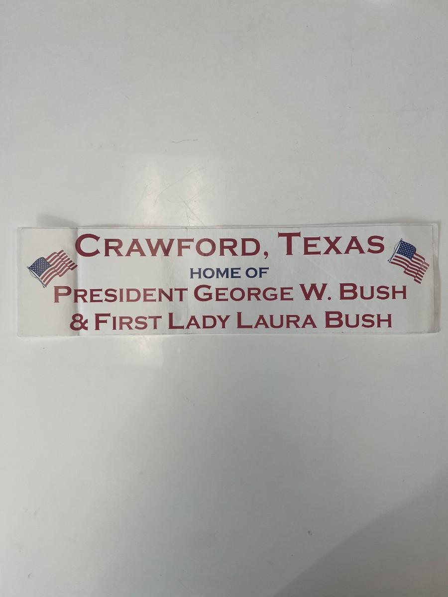 George W. Bush & Laura Bush home state Texas bumper sticker ...