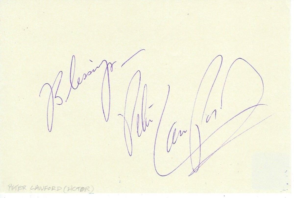 Peter Lawford original signature | EstateSales.org