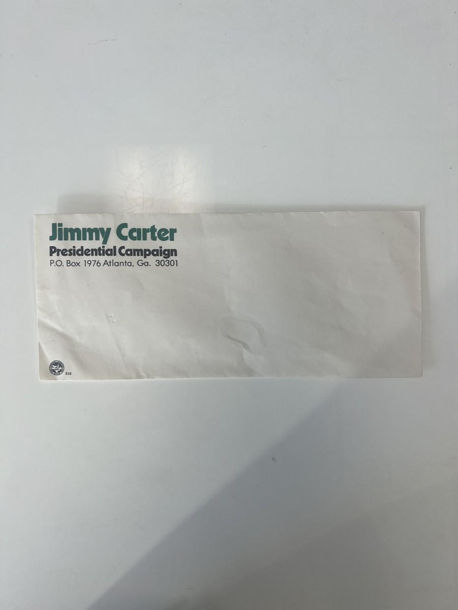 Jimmy Carter Presidential campaign envelope | EstateSales.org
