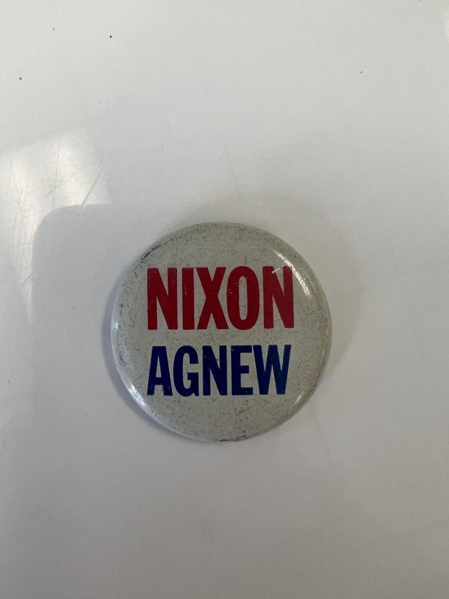 Nixon- Agnew presidential campaign pin | EstateSales.org