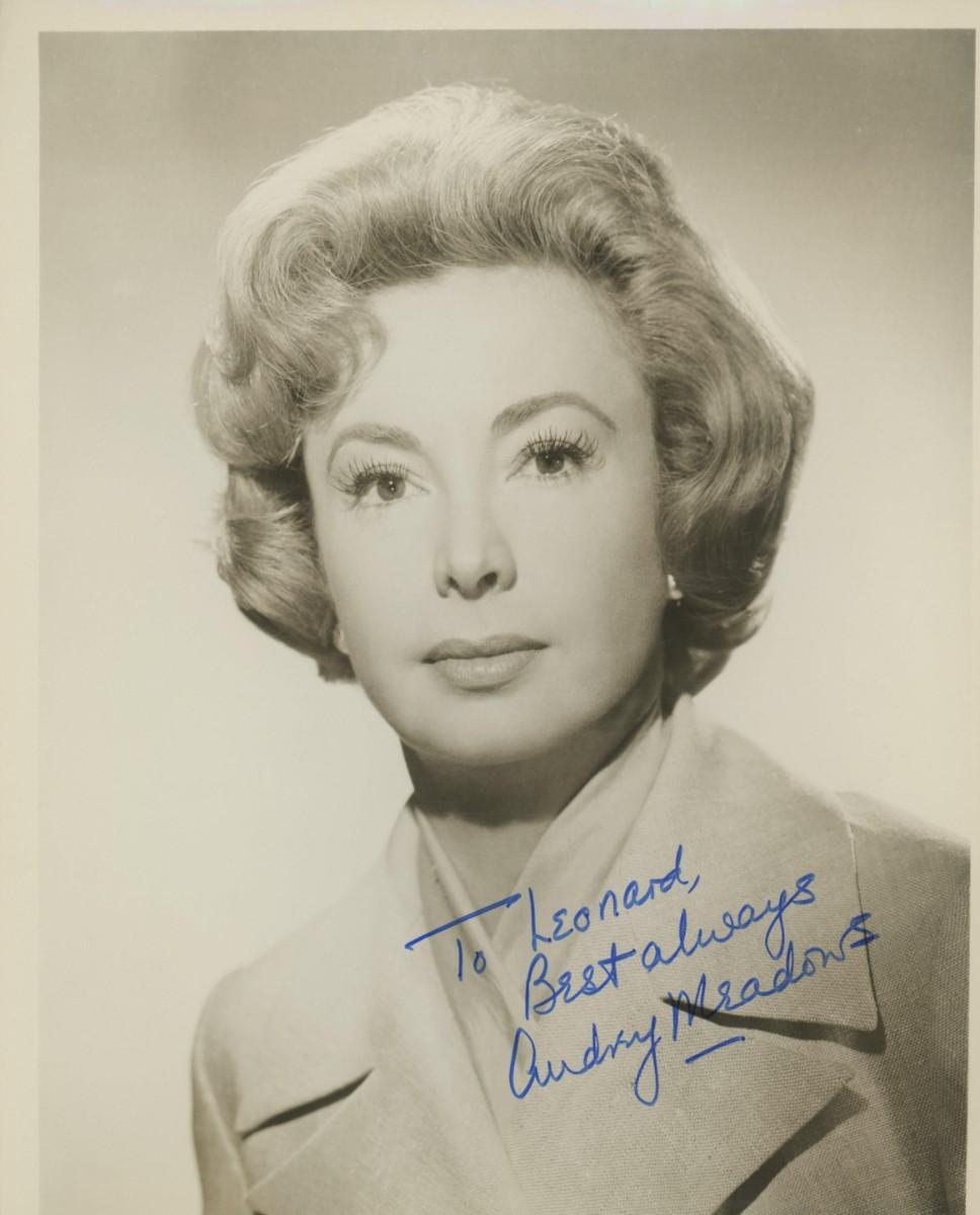 Audrey Meadows signed photo | EstateSales.org