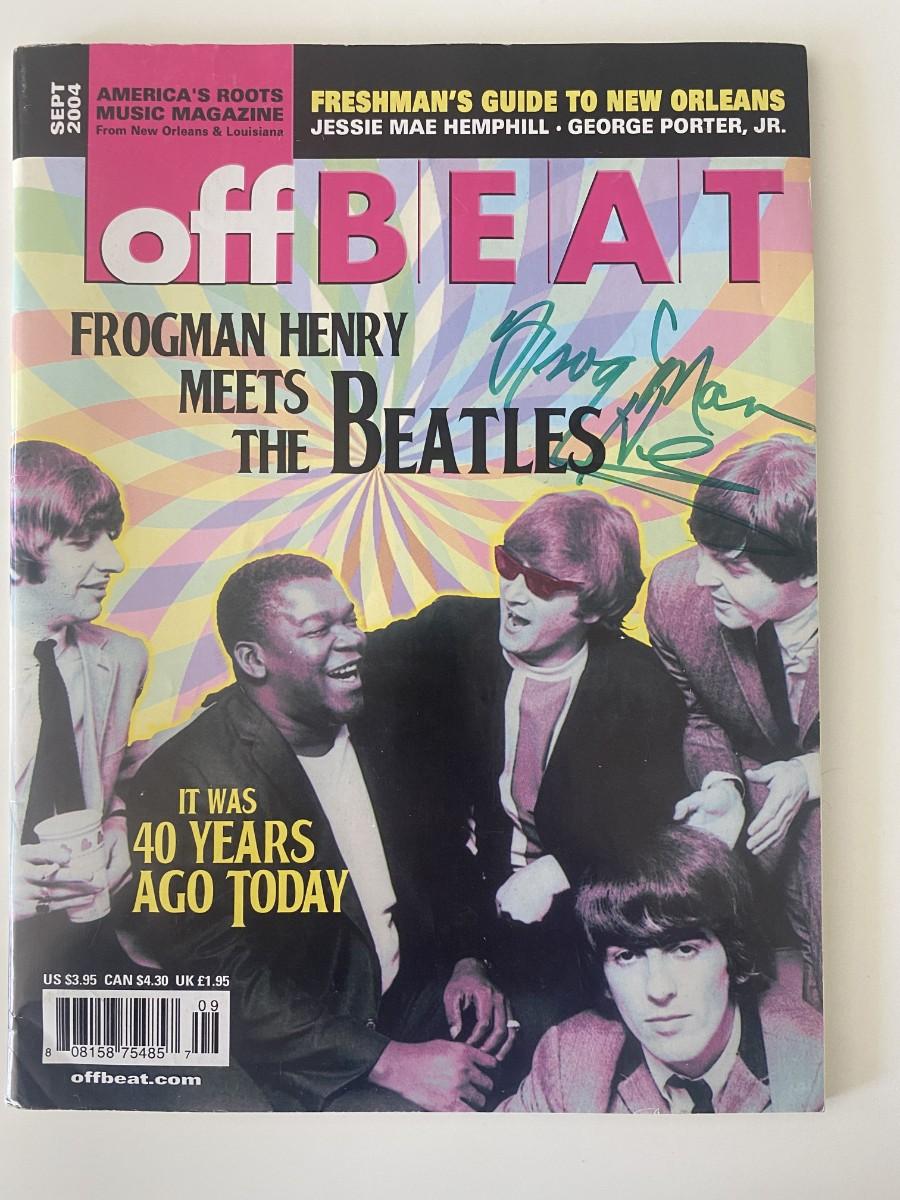 Frogman Henry signed magazine | EstateSales.org
