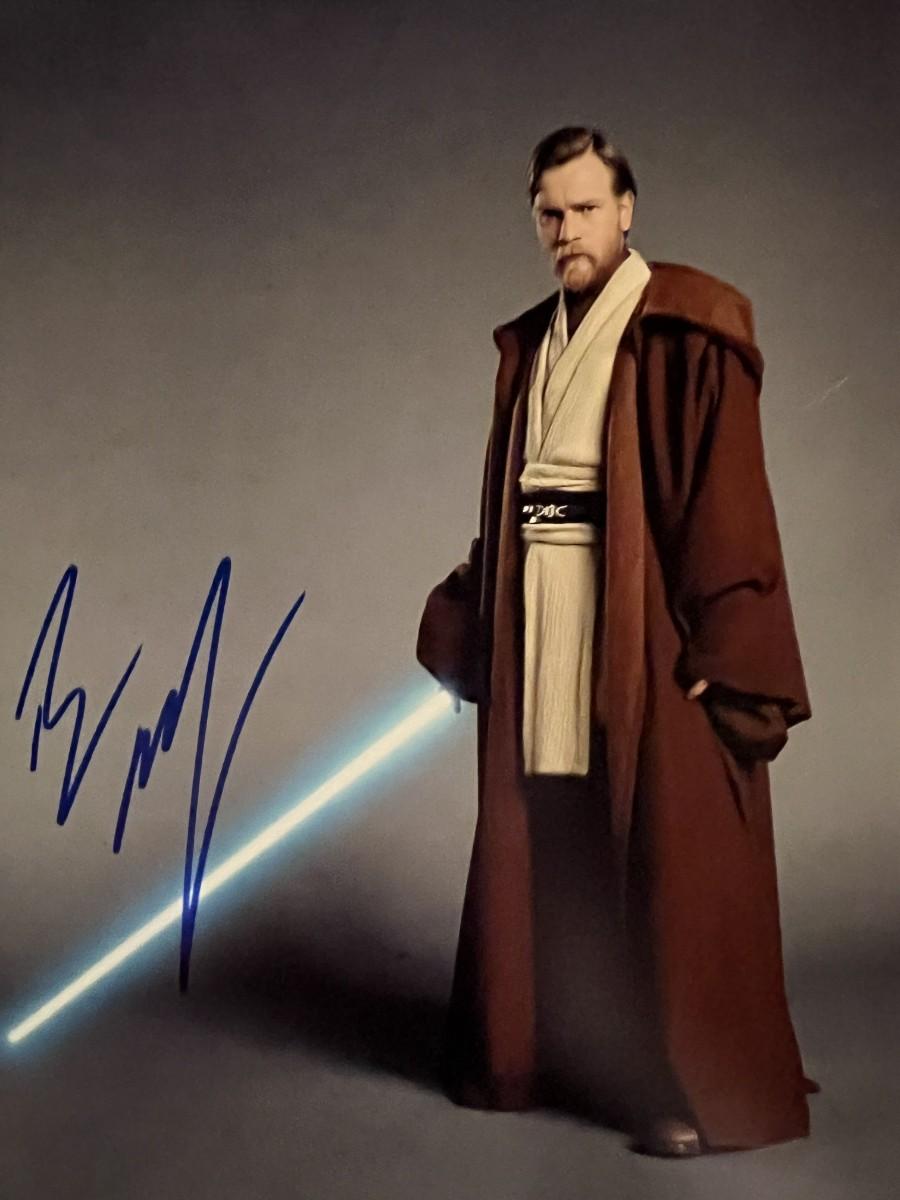 Star Wars Ewan Mcgregor Signed Photo