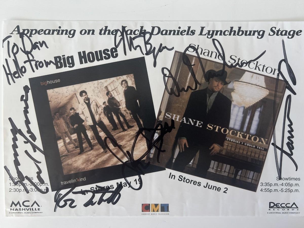Big House and Shane Stockton signed promo card | EstateSales.org