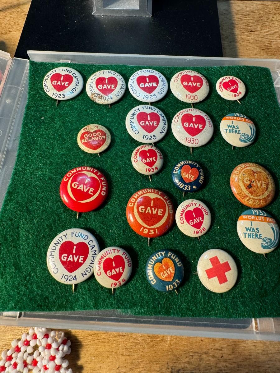 American Red Cross donation buttons from 1920's - 30's | EstateSales.org