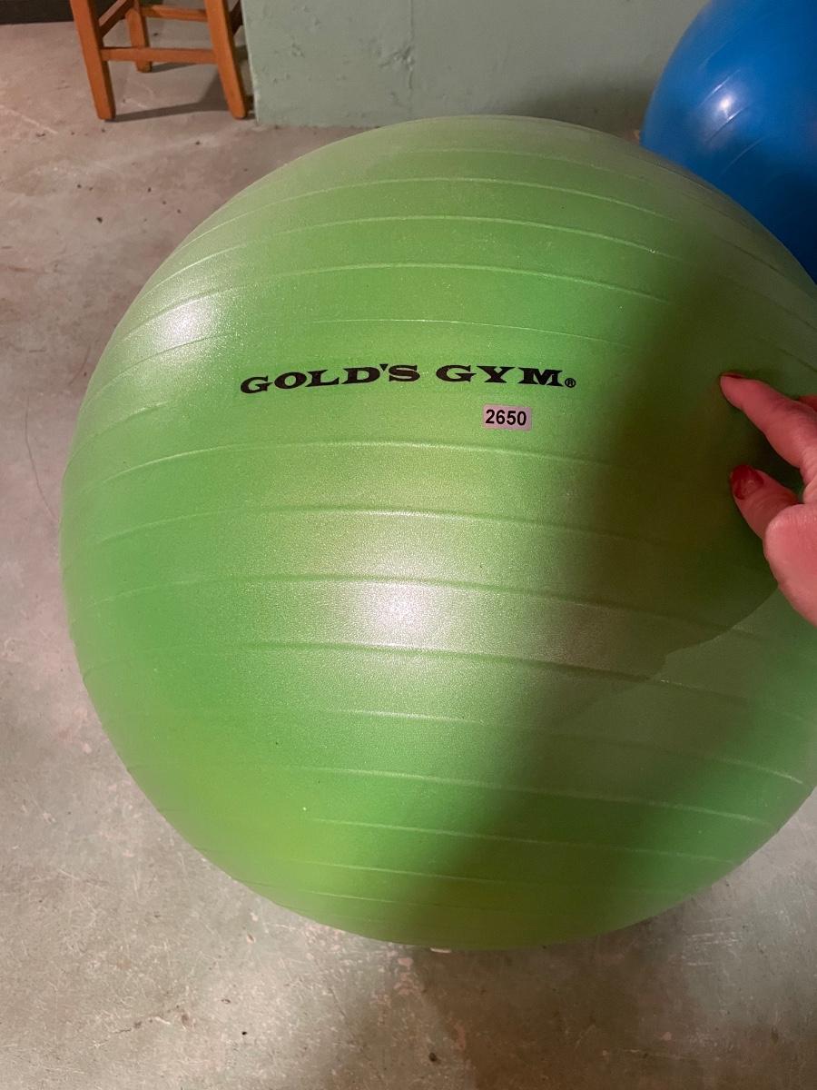 Golds Gym exercise ball | EstateSales.org