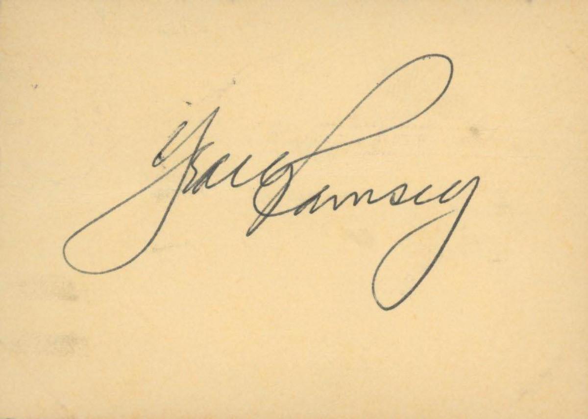 Jack Ramsay original signature | EstateSales.org