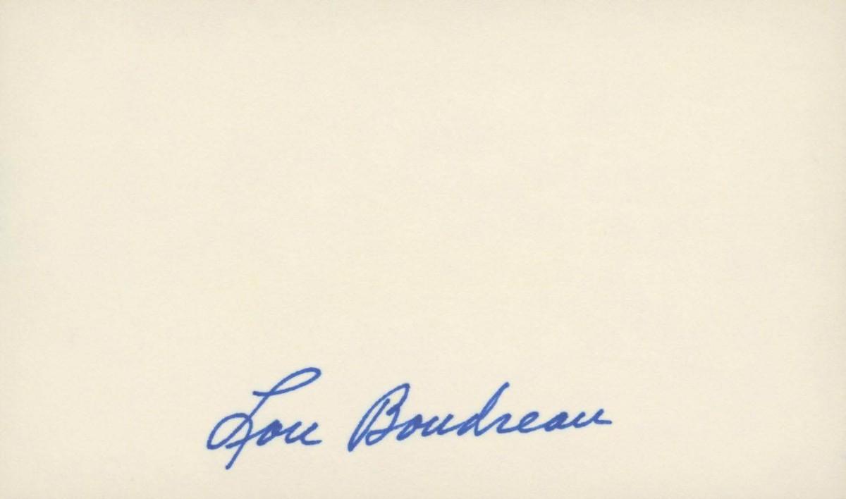 Lou Boudreau original signature | EstateSales.org