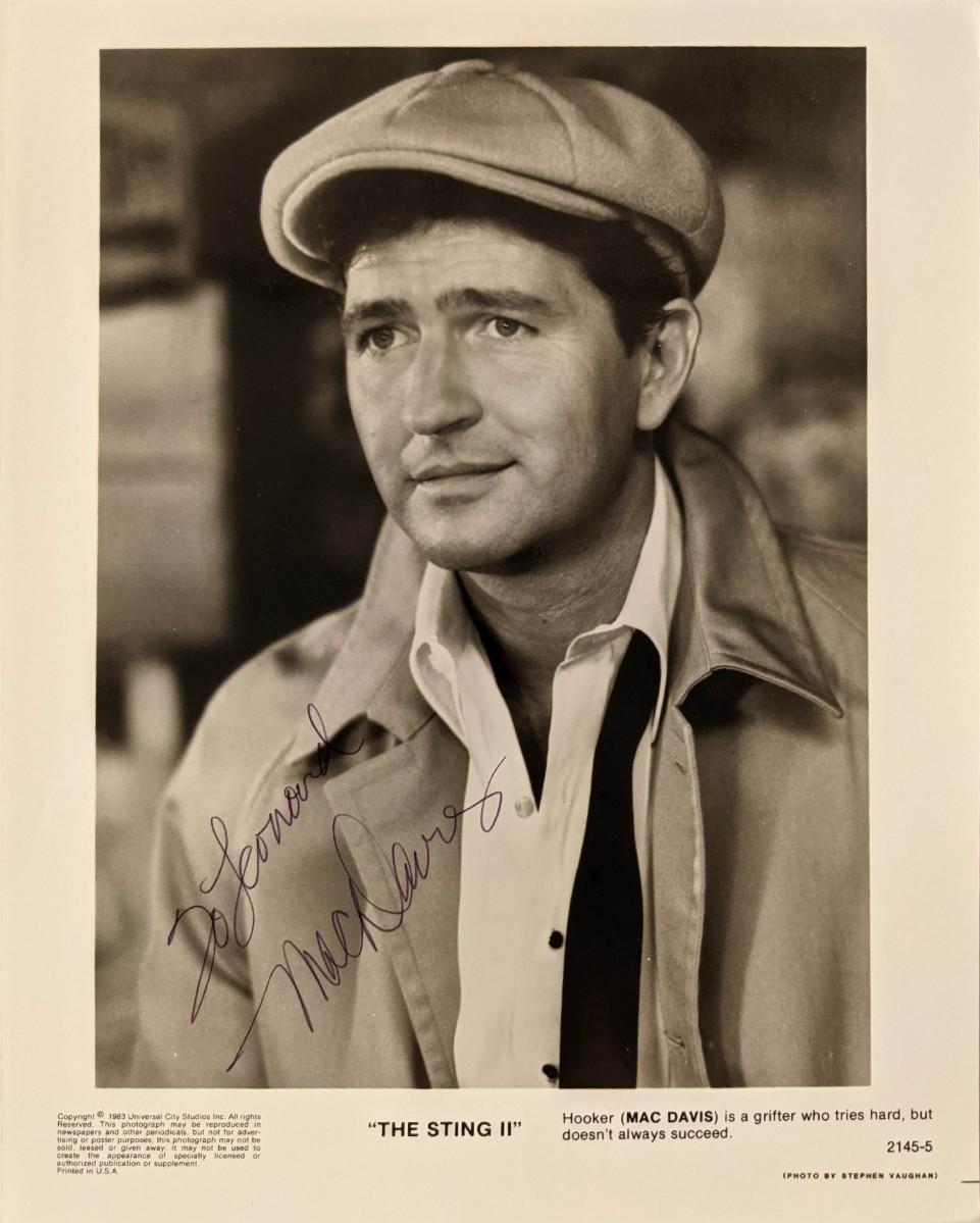 Mac Davis signed photo | EstateSales.org