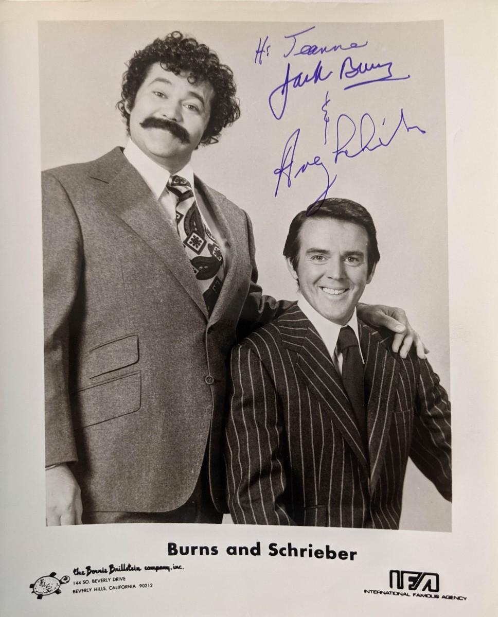 Jack Burns/ Avery Schrieber signed photo | EstateSales.org