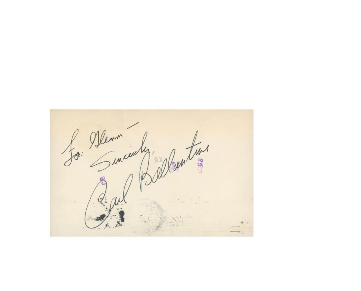 Carl Ballantine signature cut | EstateSales.org