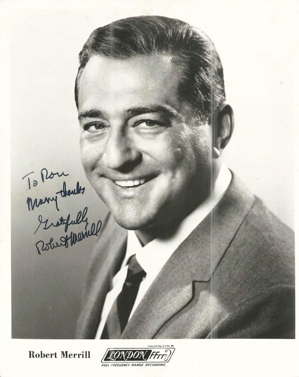 Robert Merrill Signed Photo | EstateSales.org