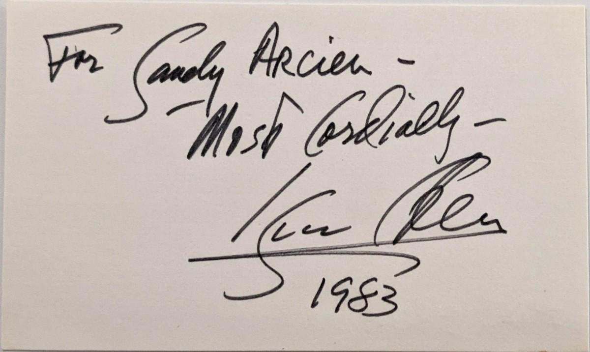 Isaac Stern original signature | EstateSales.org
