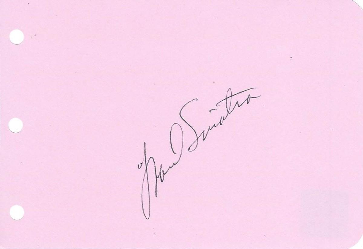 Frank Sinatra autograph | EstateSales.org