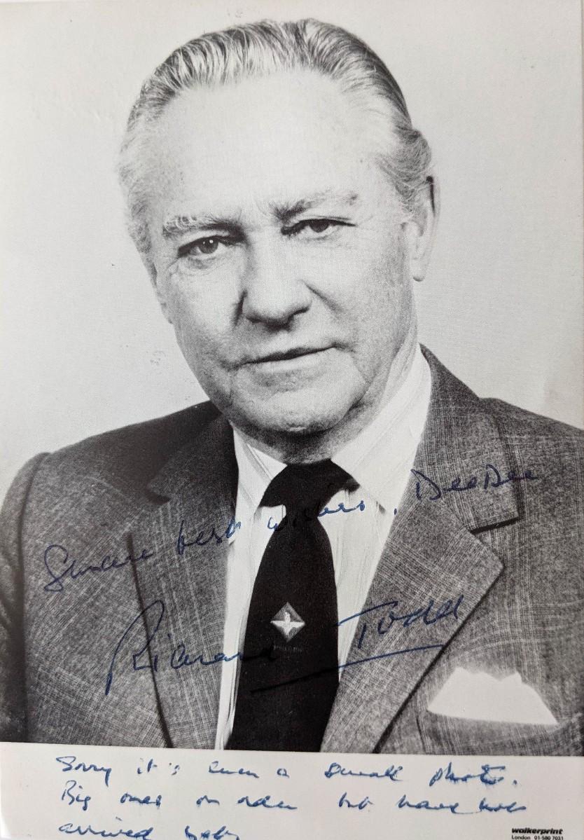 Richard Todd signed photo card | EstateSales.org
