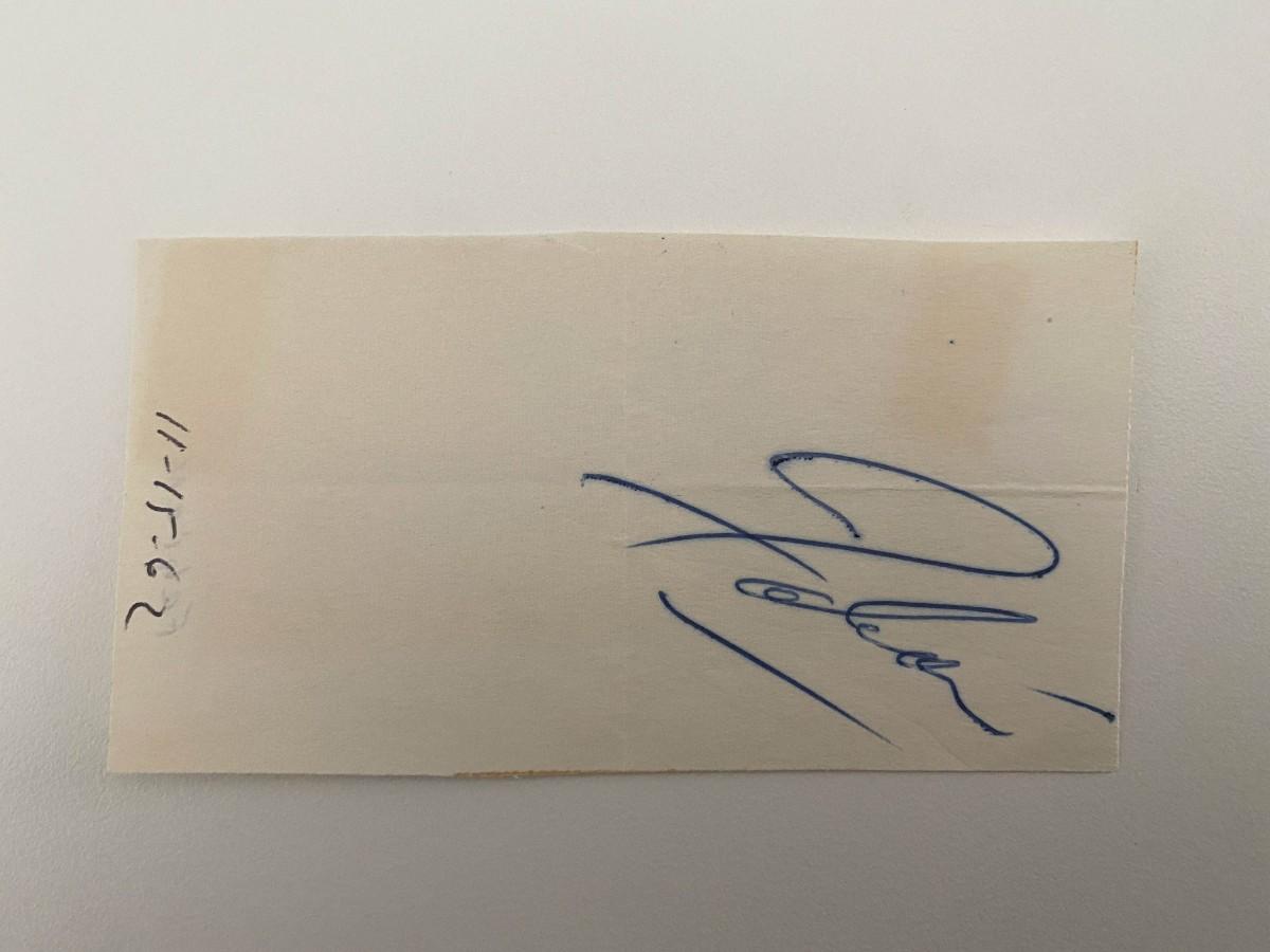 Singer Fabian original signature | EstateSales.org