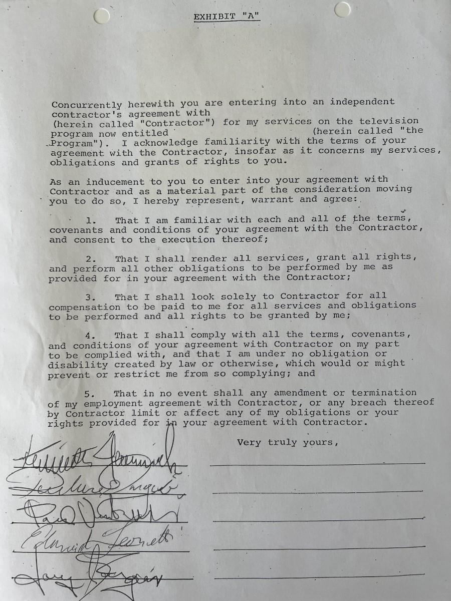 Soul Survivors signed contract | EstateSales.org