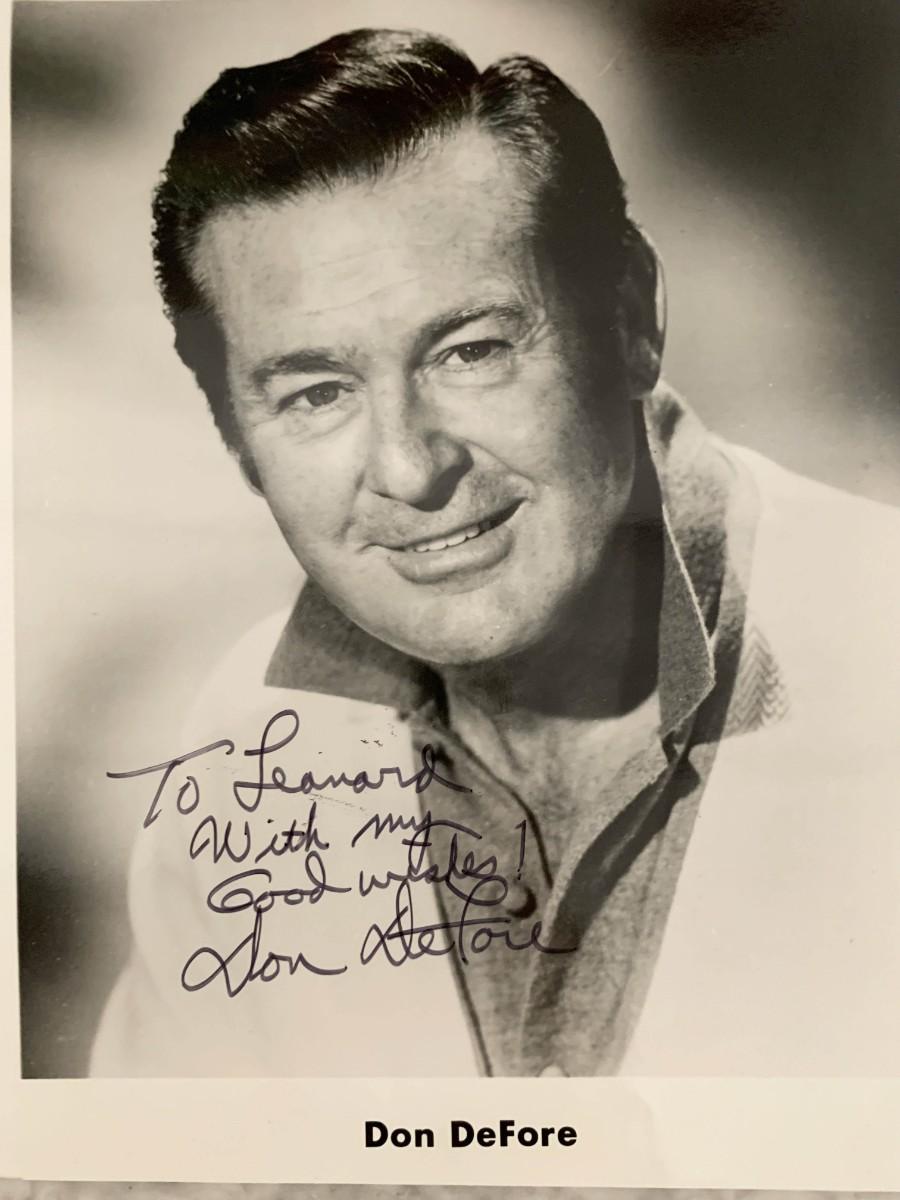 Don DeFore signed photo | EstateSales.org