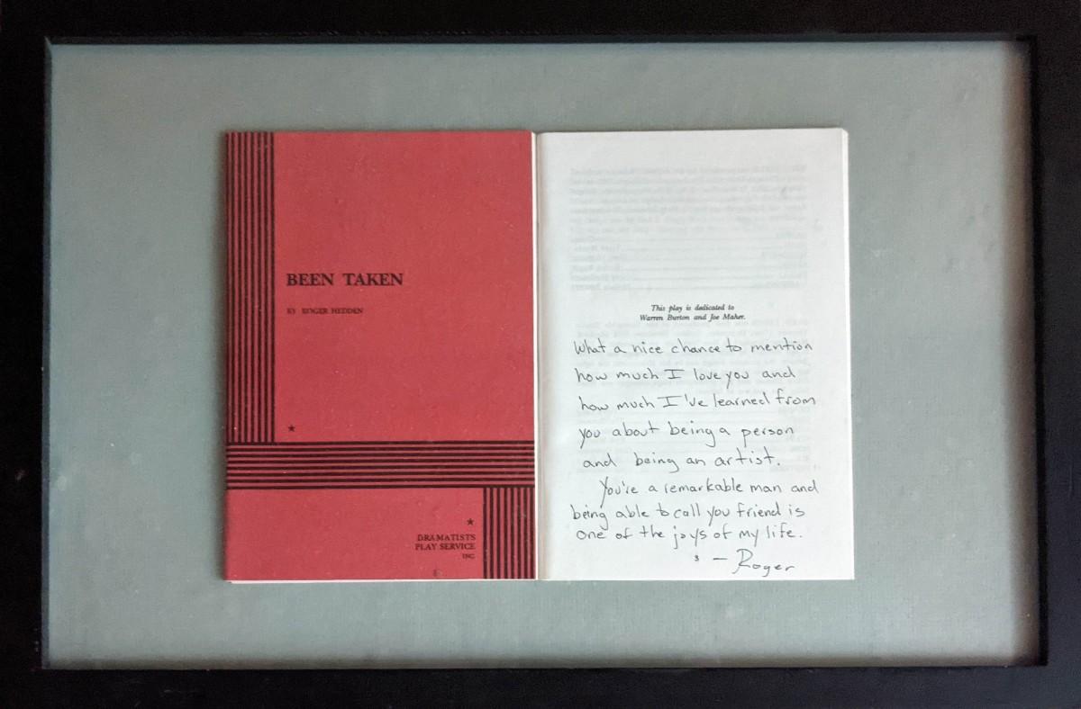Roger Hedden signed and framed playbook Been Taken | EstateSales.org