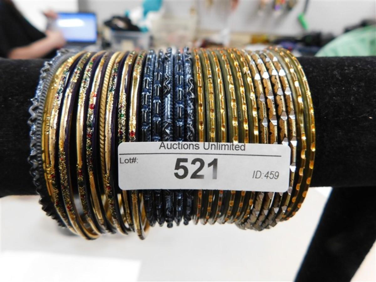521 LOT OF 26 MULTI BANGLE BRACELETS | EstateSales.org