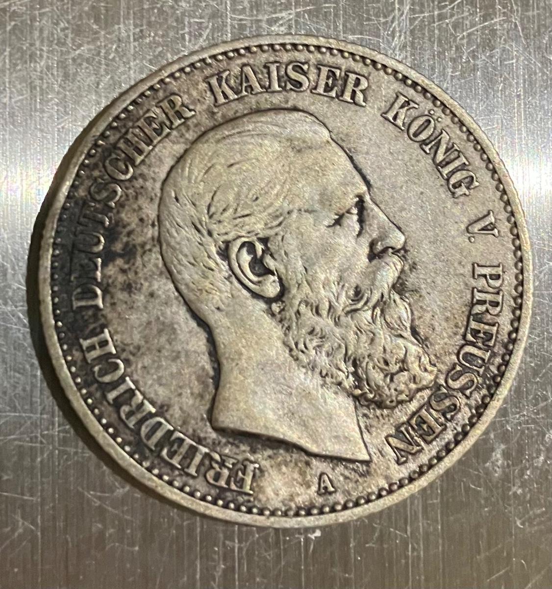 Zwei Mark 1888 A - Germany - Silver coin - Friedrich III - Deutscher ...