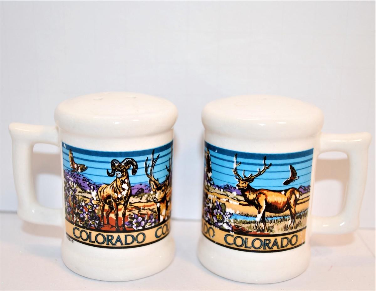 "Colorado" Set with Wildlife Scene 2 1/2" | EstateSales.org