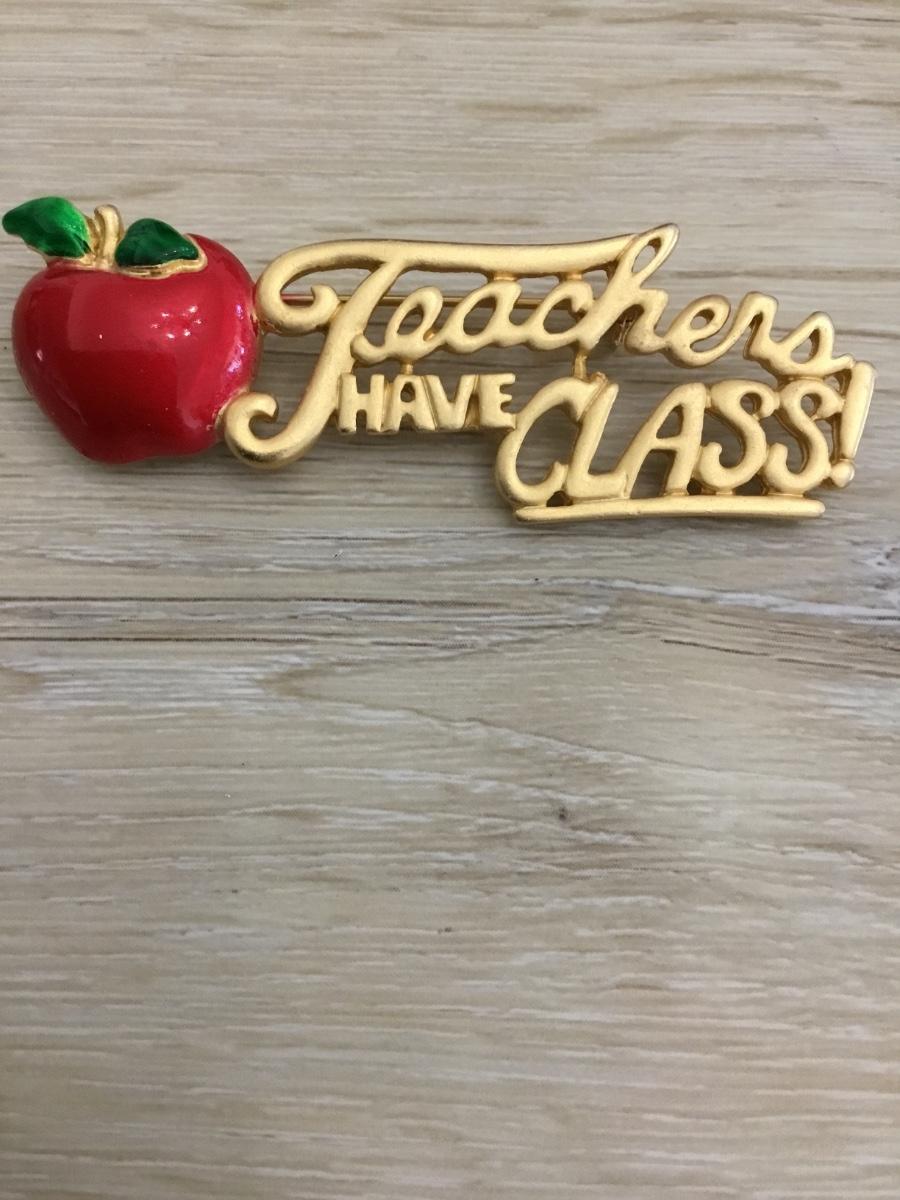Vintage teacher brooch | EstateSales.org