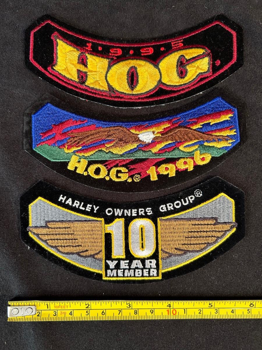 Lot 46. Three "Hog" Patches | EstateSales.org