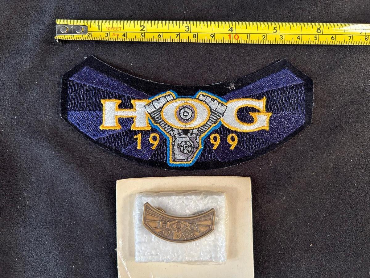 Lot 48. "HOG" Patch and Pin 1999 | EstateSales.org