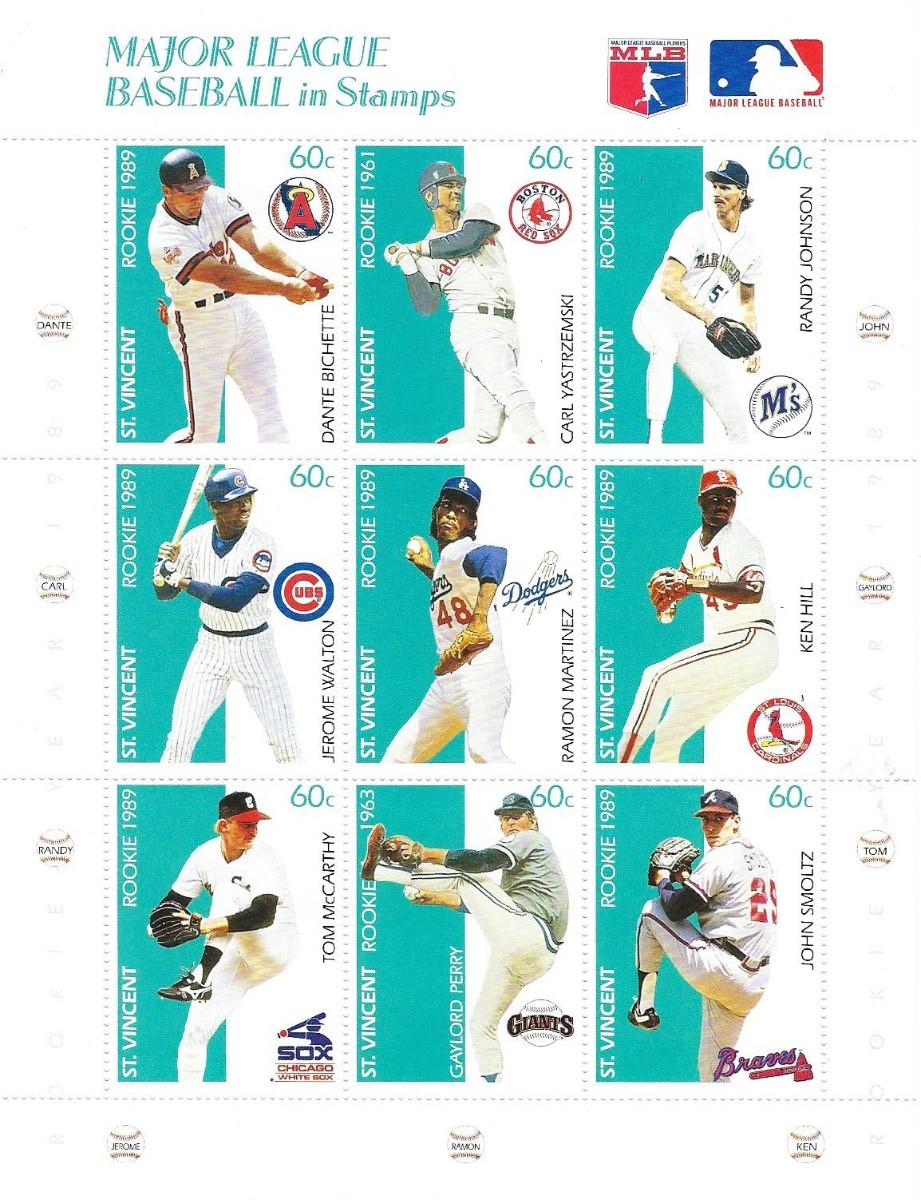 Major League Baseball in Stamps | EstateSales.org