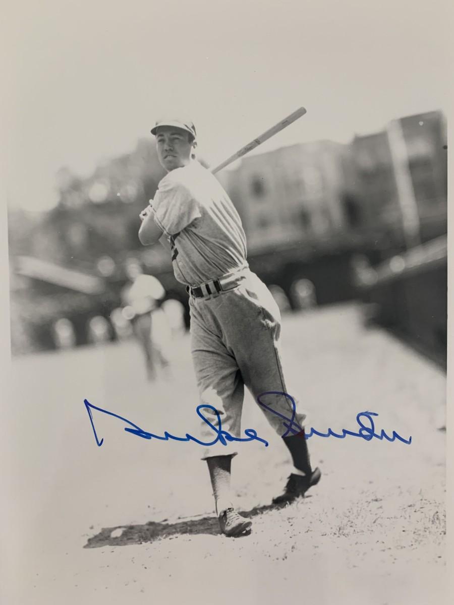 Duke Snider signed photo (PSA) | EstateSales.org